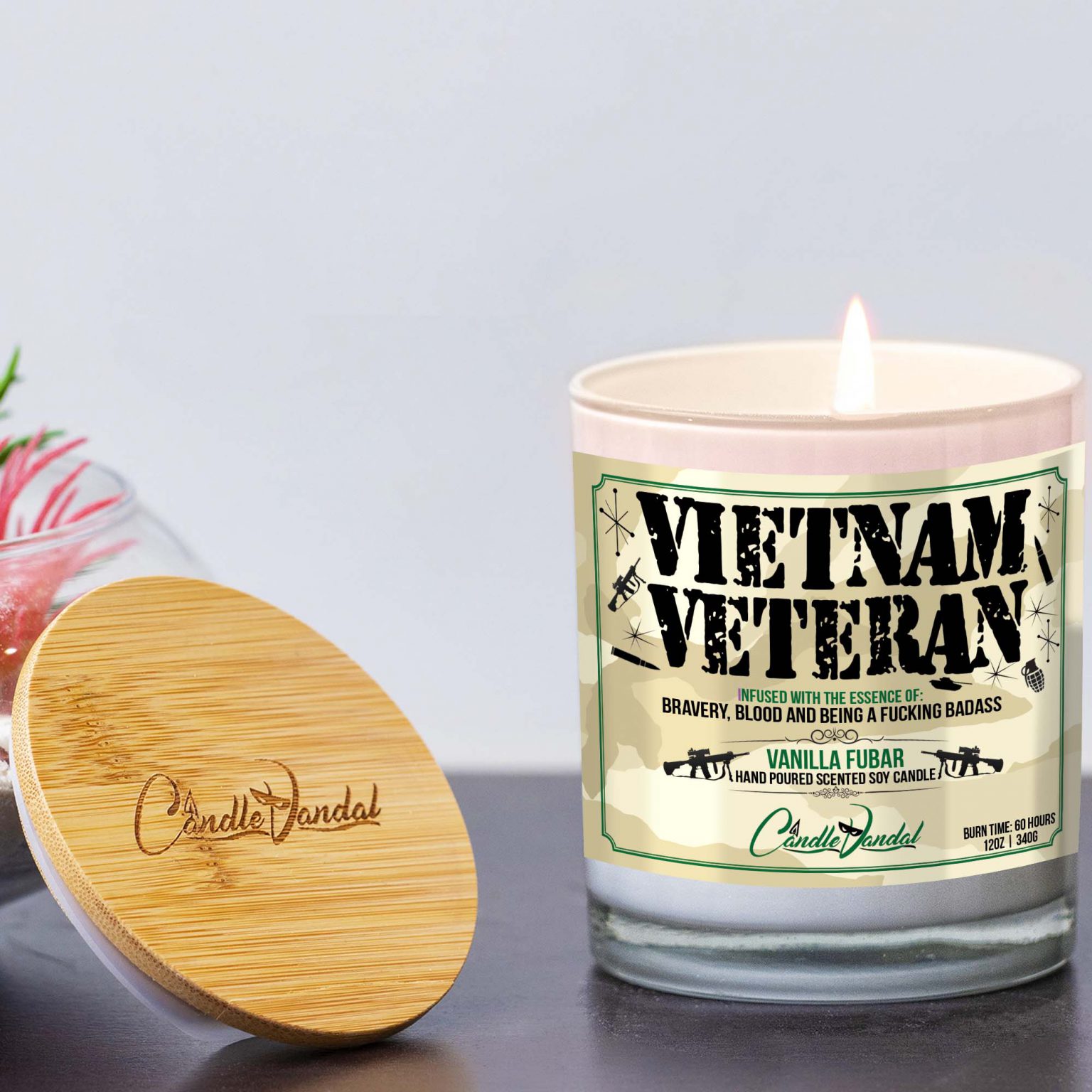 Vietnam Veteran Candle | Badass Military & Veteran Candles
