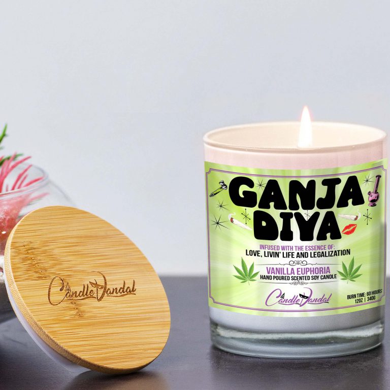 Ganja Diva | Funny Marijuana Weed Stoner Candle