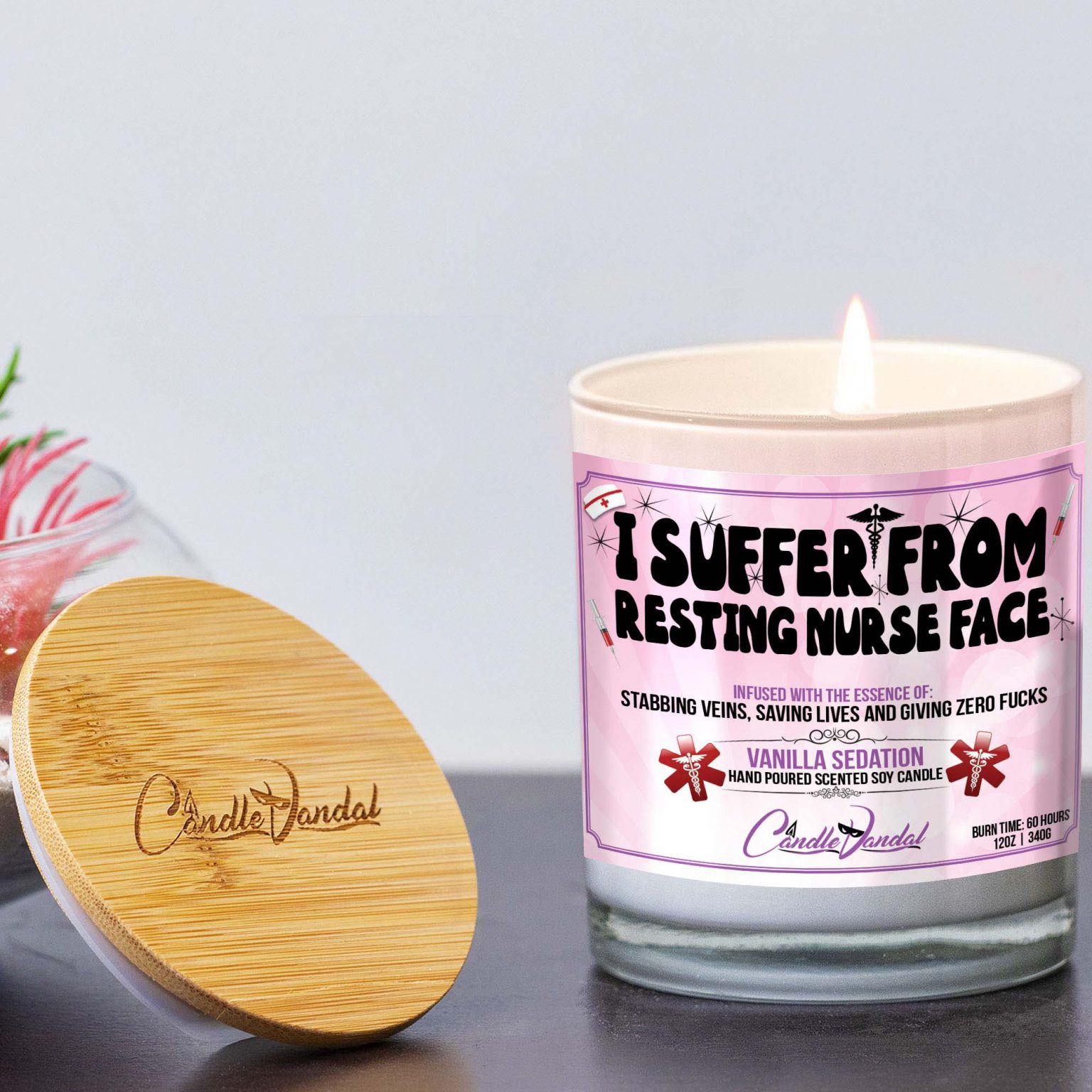 I Suffer From Resting Nurse Face Candle | Funny Nursing Candles